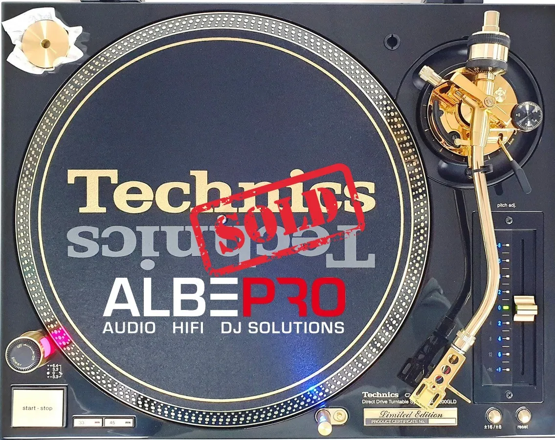 Technics SL-1200GLD Limited 24k Gold Edition Direct Drive DJ Turntable